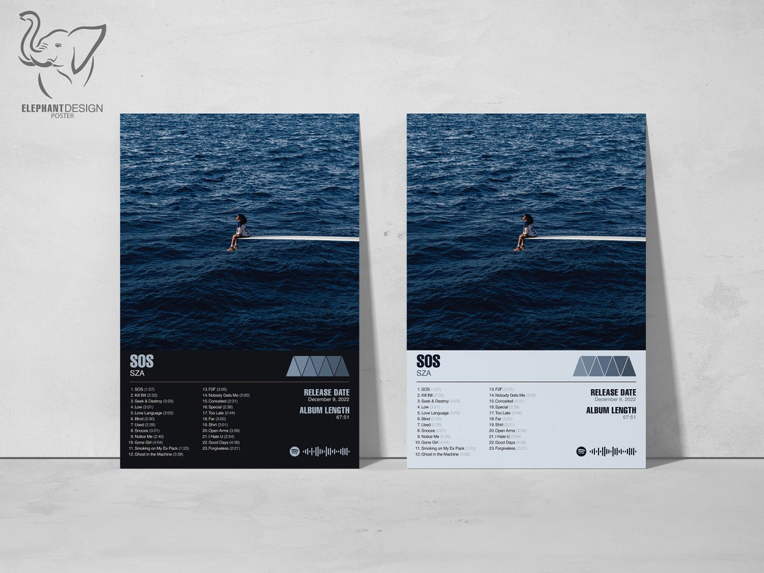 SOS Poster SZA Album Cover SOS Album Poster Home Decor Music Poster ...