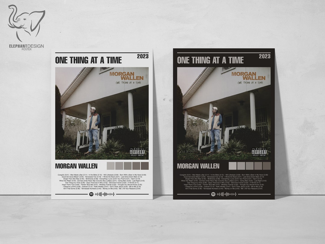 One Thing at a Time Poster Morgan Wallen Album Cover One Thing at a ...
