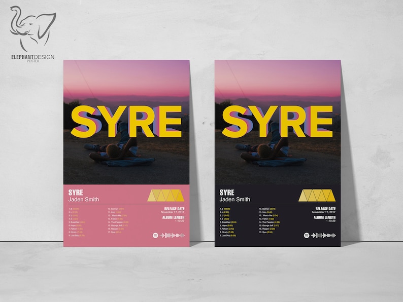Syre Poster Jaden Smith Album Cover Syre Album Poster Home Decor Music ...