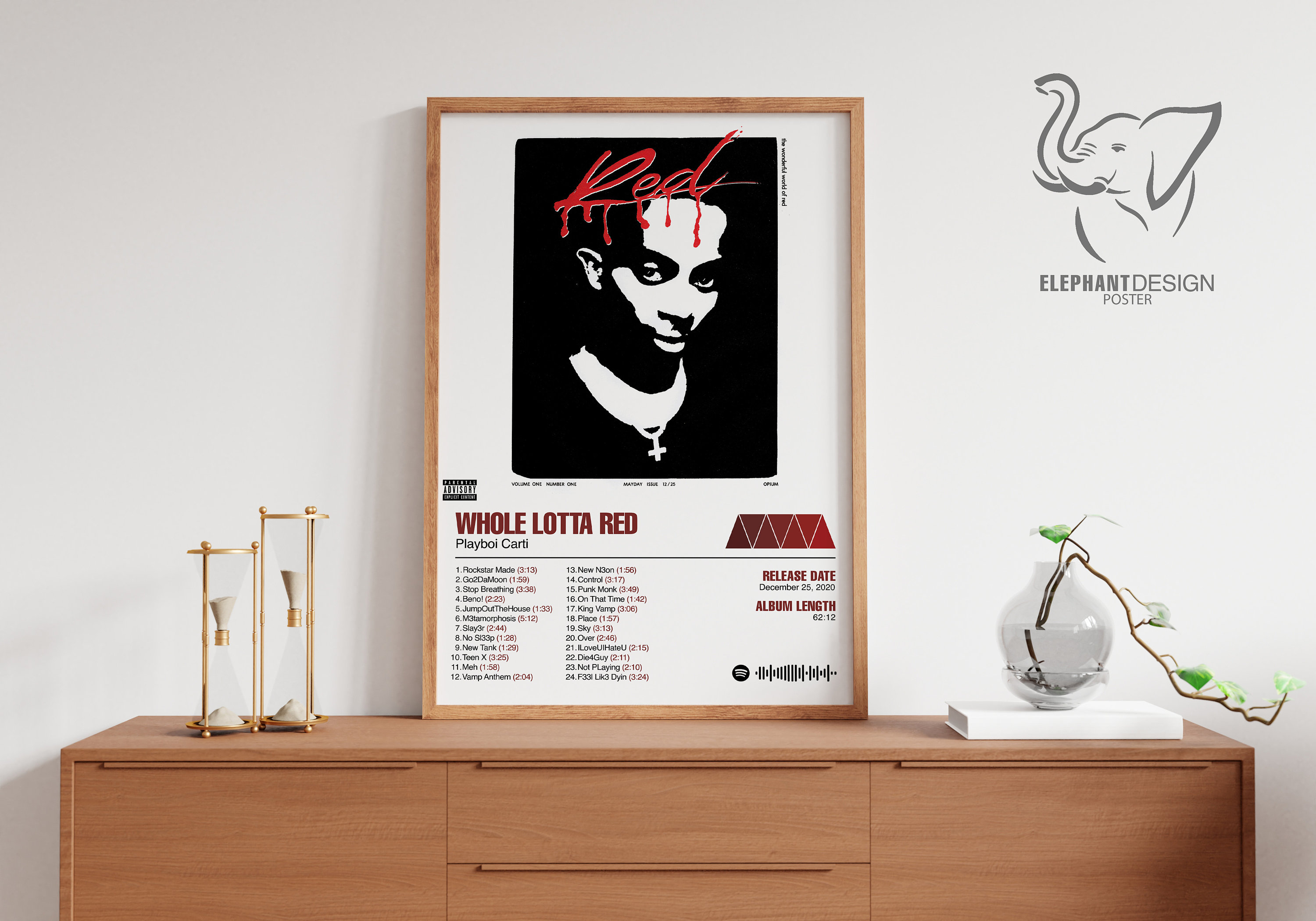 Whole Lotta Red Poster Playboi Carti Album Cover Whole Lotta Red Album ...