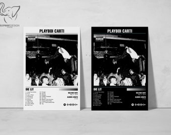 DIE LIT playboi Carti Album Cover Poster - Etsy