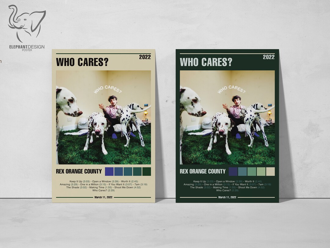 Who Cares Poster Rex Orange County Album Cover Who Cares Album Poster ...