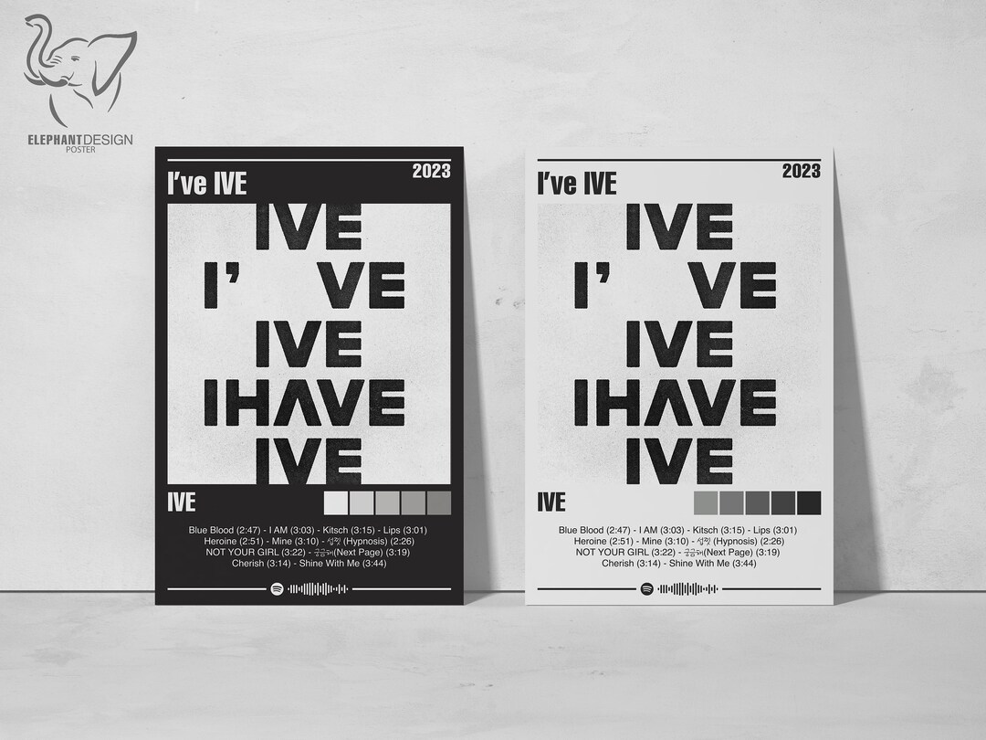 I've Ive Poster Ive Album Cover I've Ive Album Poster Home Decor Music ...