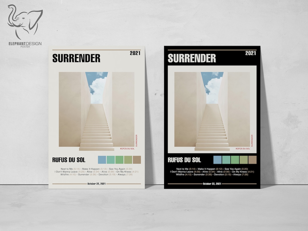 Surrender Poster Rufus Du Sol Album Cover Surrender Album Poster Home ...