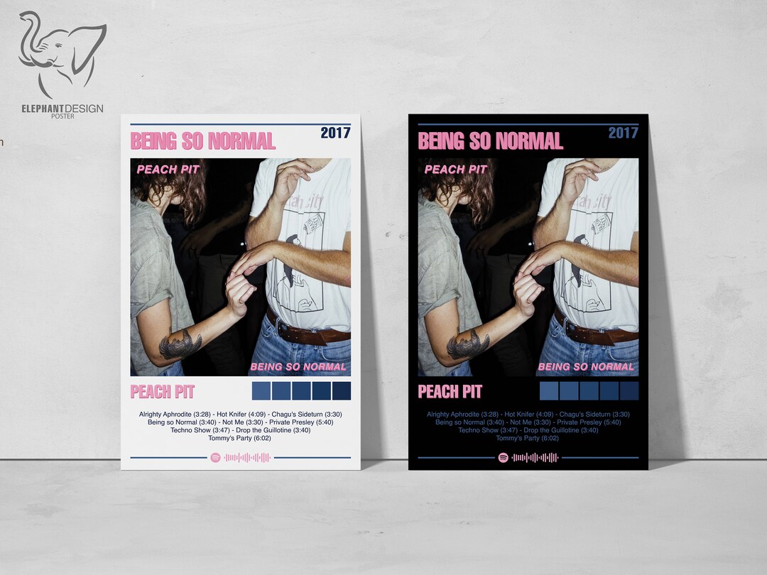 Being so Normal Poster Peach Pit Poster Being so Normal Album Poster ...