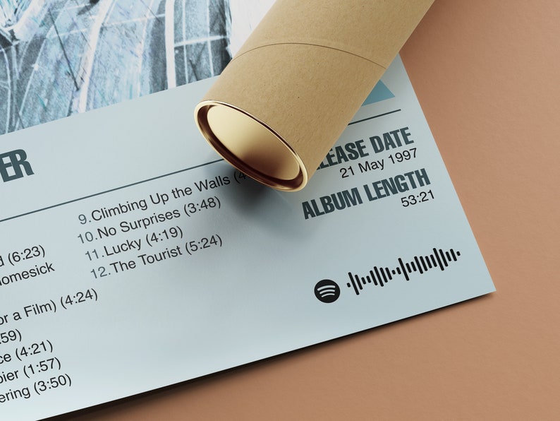 OK Computer Poster Radiohead Album Cover OK Computer Album Poster Home ...