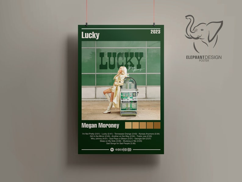 Lucky Poster Megan Moroney Poster Lucky Album Poster Home Decor Music ...