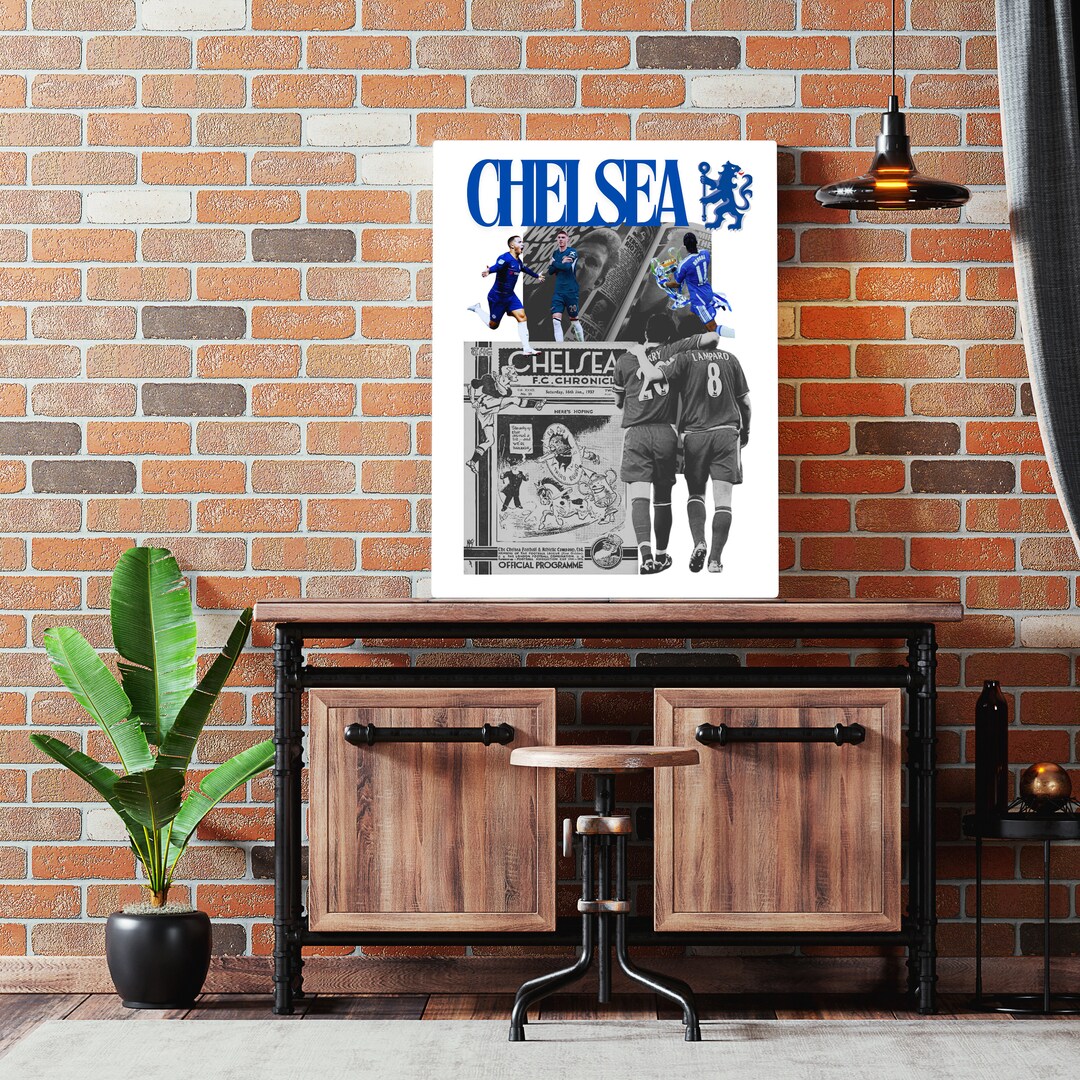 Chelsea Soccer Legends Poster: Drogba, Lampard, Hazard, Palmer, Terry ...