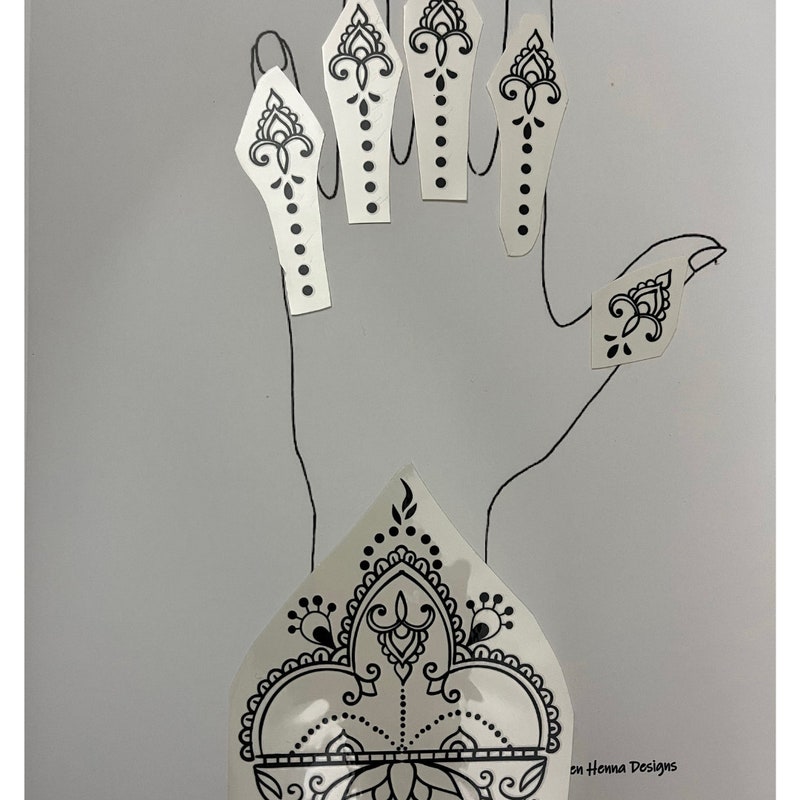 Henna Stickers - Etsy