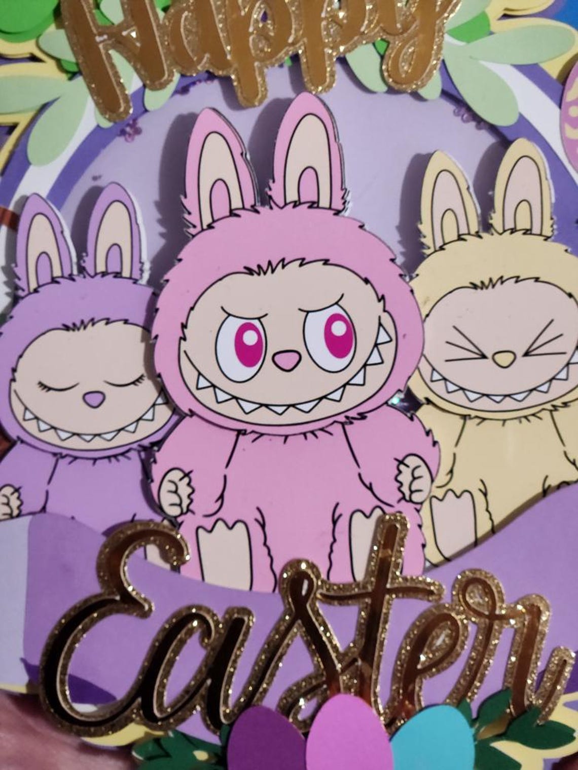 Labubu Easter Cake Topper - Etsy