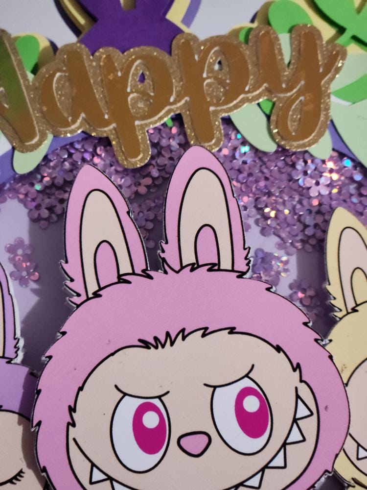 Labubu Easter Cake Topper - Etsy