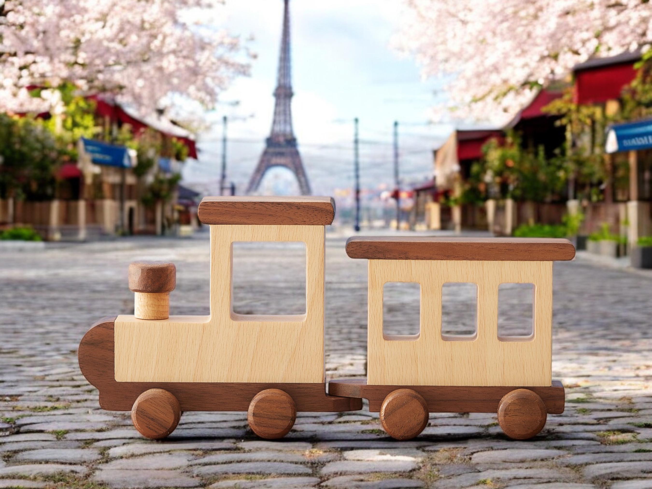 Handmade Wooden Train Set A Timeless Fun for Kids - Etsy