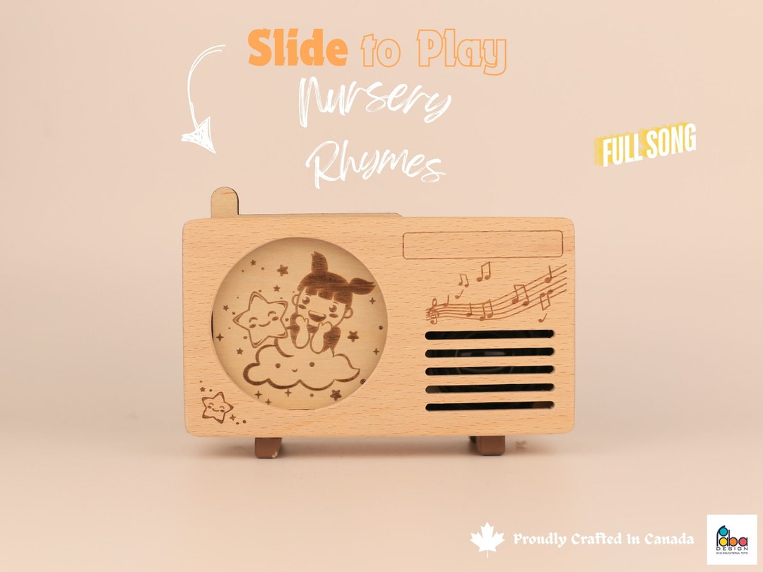 Handmade Nursery Rhyme Music Box | One of a Kind Baby Toddler Birthday ...