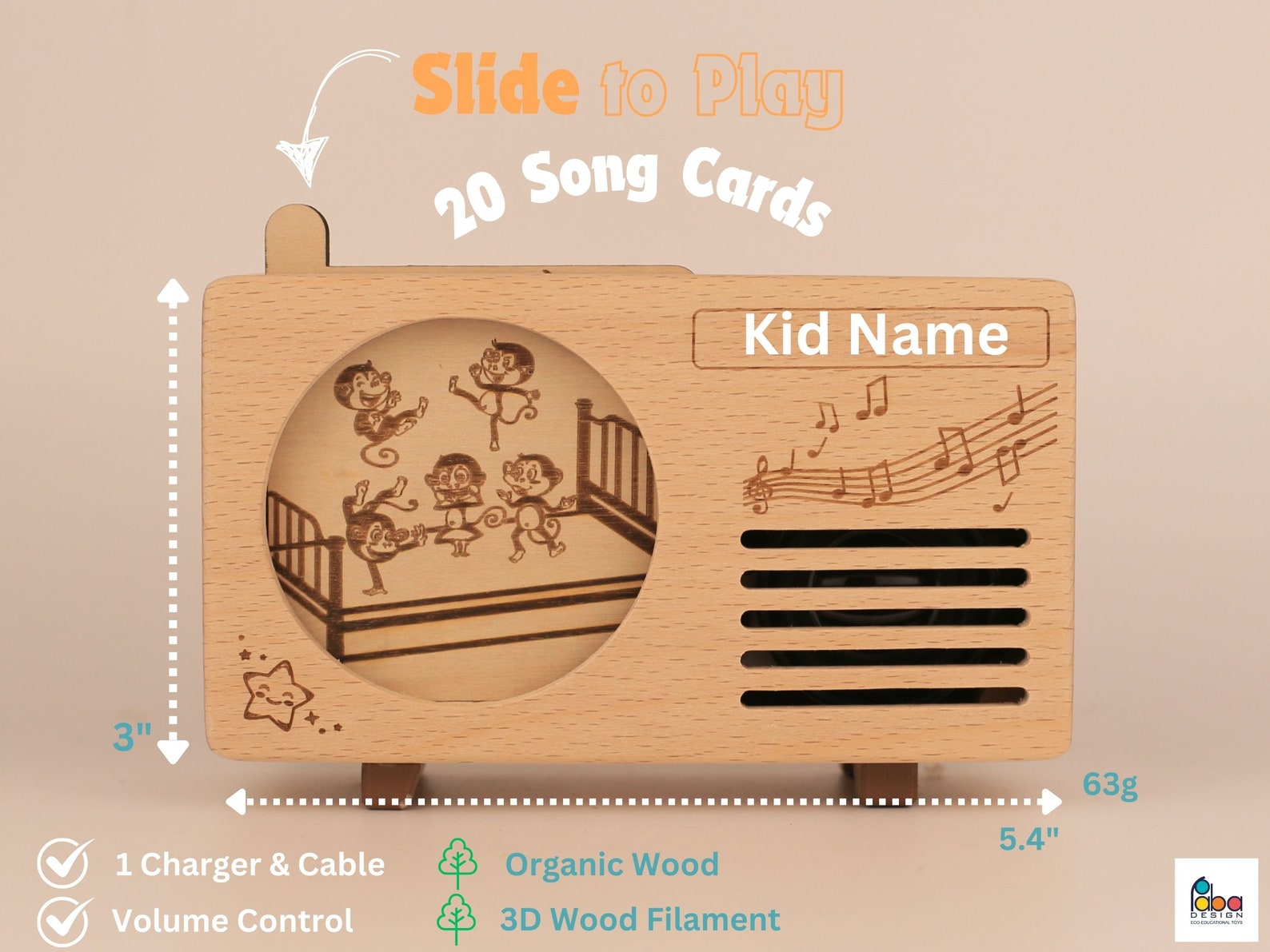 Handmade Nursery Rhyme Music Box | One of a Kind Baby Toddler Birthday ...