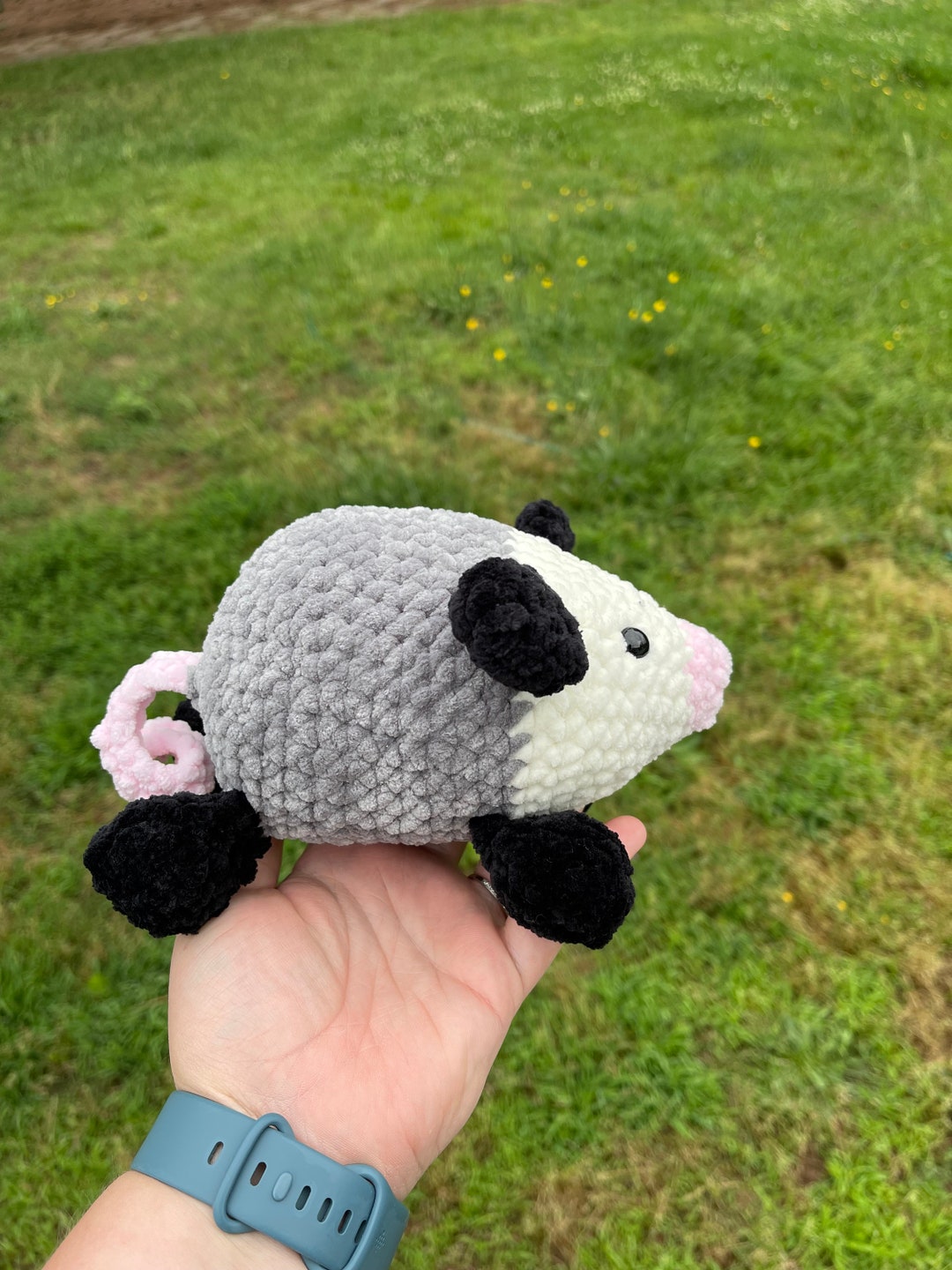 Cute Crochet Opossum Plushie, Possum Stuffed Animal - Etsy