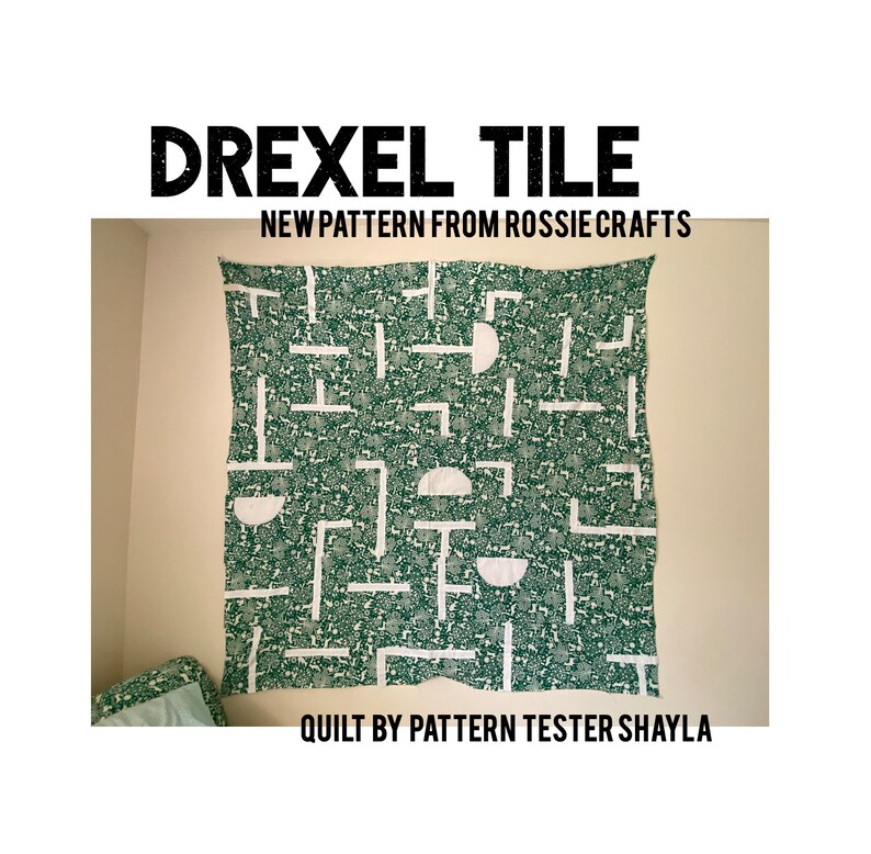 Drexel Tile PDF Pattern. Modern Quilt Pattern. Drexel Quilt. Tile Quilt ...