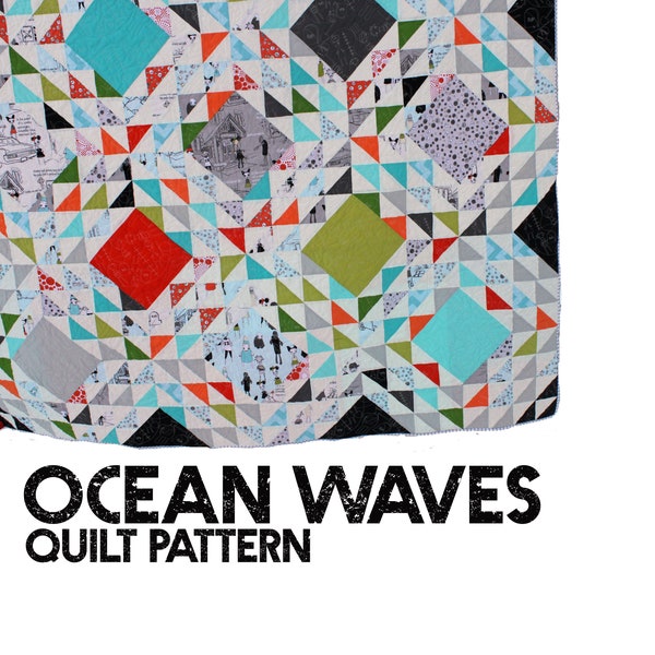 Ocean Wave Quilt Pattern - Etsy