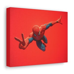 Spiderman Peace Canvas - Etsy