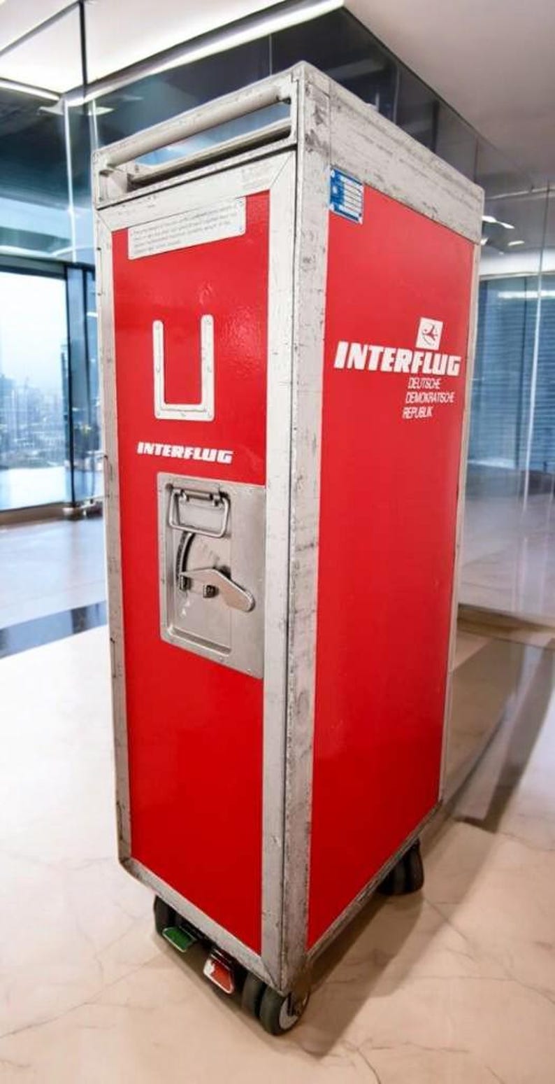 Airline Trolley Interflug Inflight Cart GDR - Etsy
