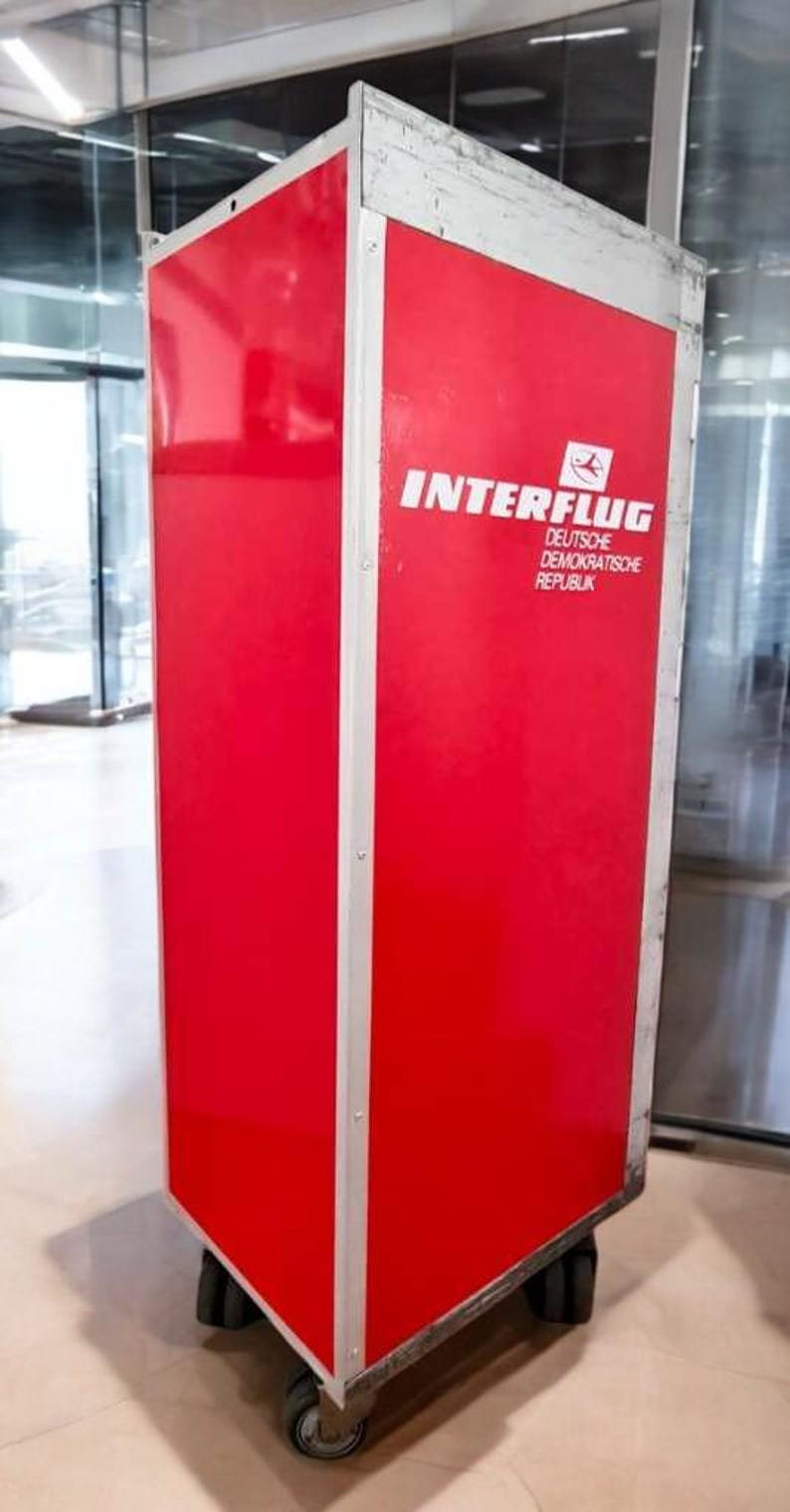 Airline Trolley Interflug Inflight Cart GDR - Etsy