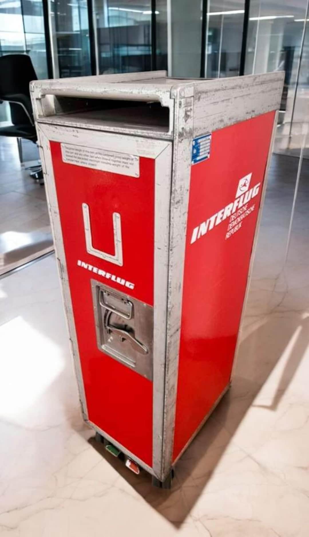 Airline Trolley Interflug Inflight Cart GDR - Etsy