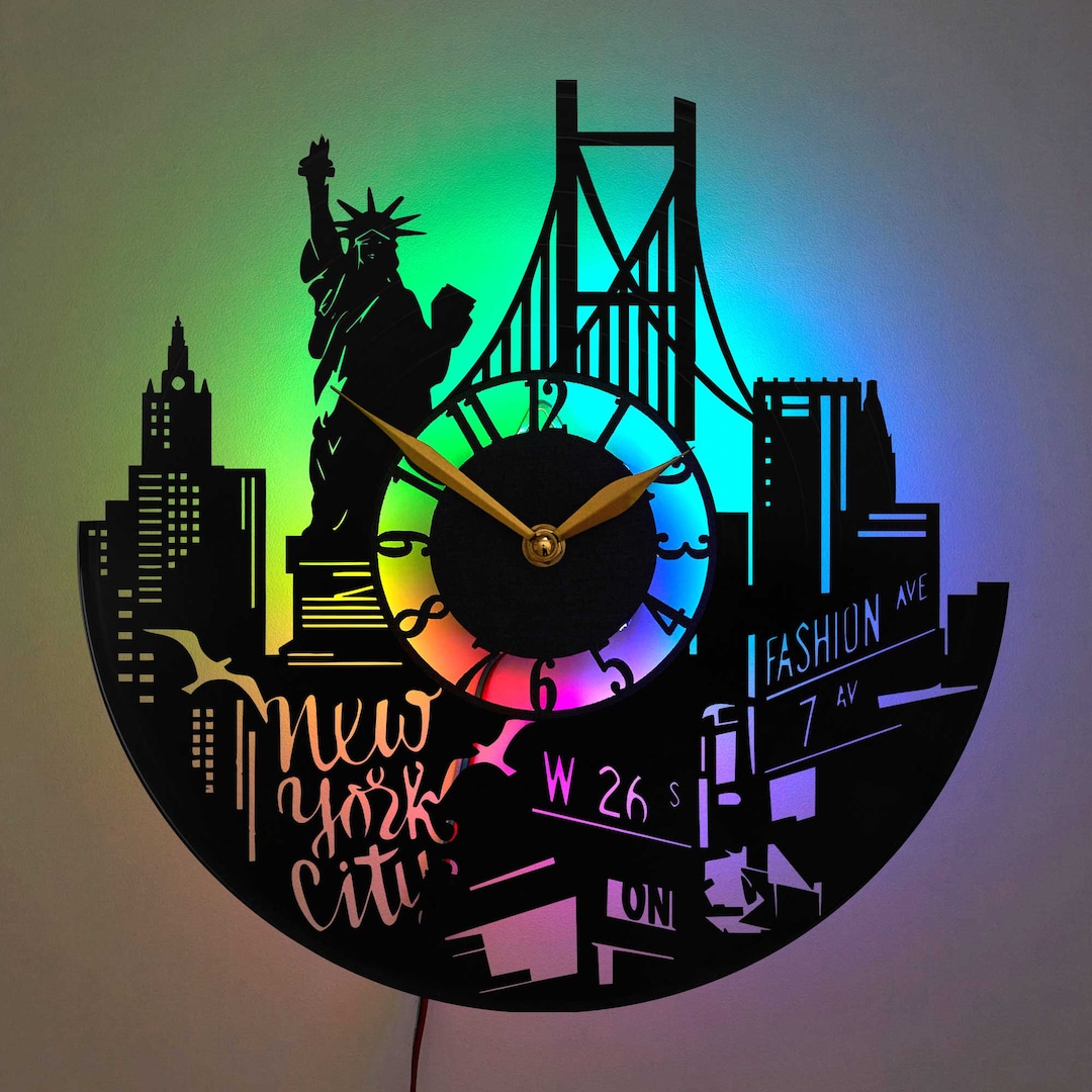 New York Clock, NYC Wall Clock , New York Gift Idea - Etsy