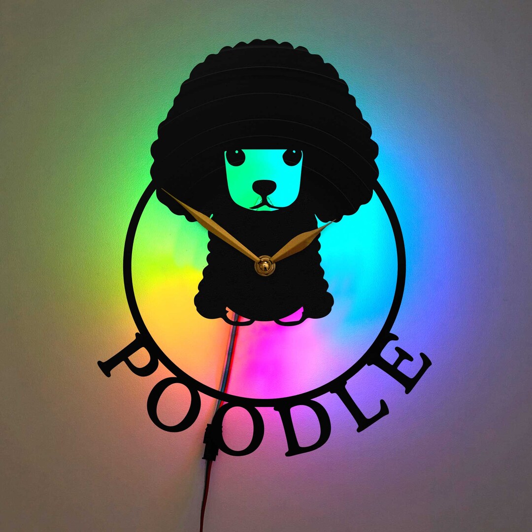 Poodle Clock, Poodle Wall Decor, Poodle Gift Idea - Etsy