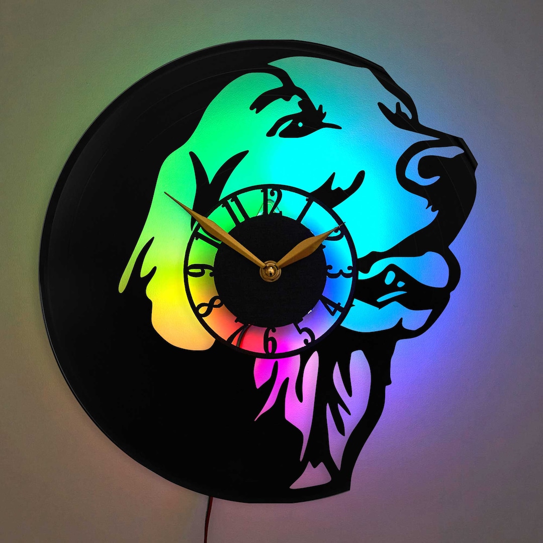 Labrador Clock, Dog Clock, Labrador Gift, Labrador Decor, Pet Lover ...