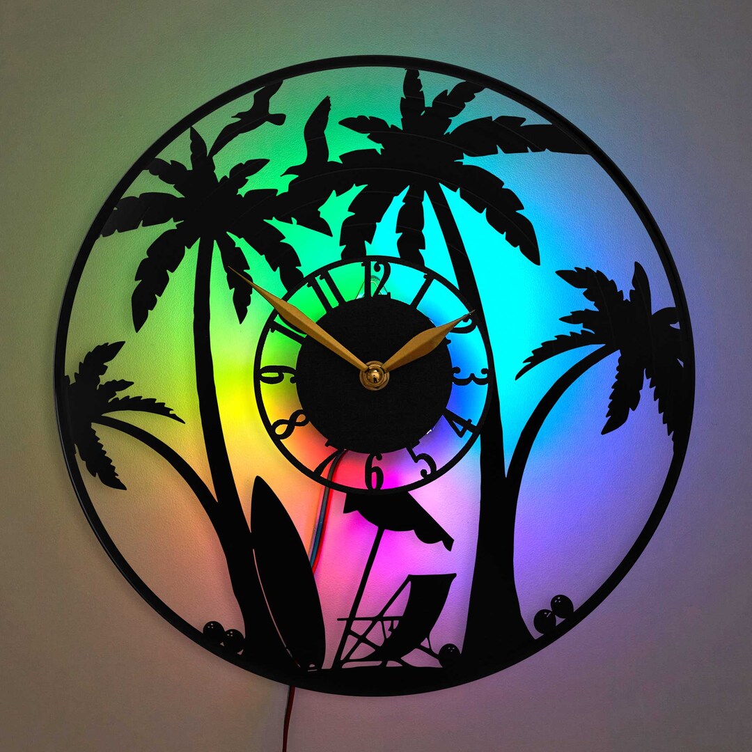 Hawaii Clock, Beach Clock, Hawaii Decor - Etsy