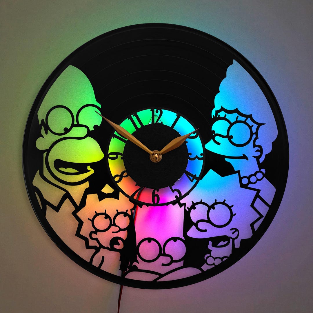 American Animated Film Clock, Wall Decor - Etsy