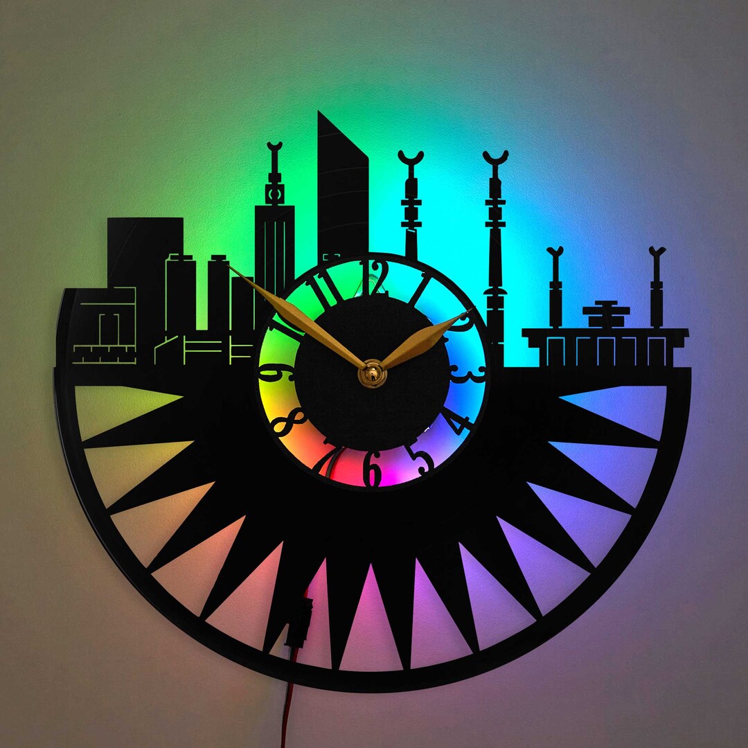 Muslim Wall Clock, Islamic Clock, Muslim Clock, Islamic Prayer Wall ...