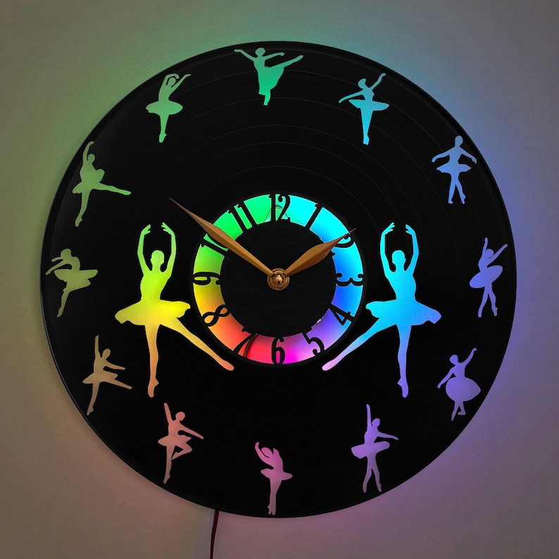 Ballerina Clock, Ballerina Gift, Ballet Theme Clock, Ballerinas Wall ...