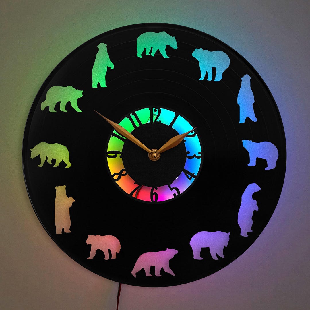 Bears Wall Clock - Etsy
