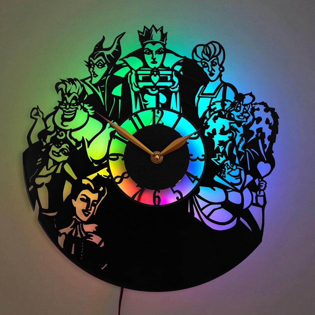 Villains Wall Clock, Villains Decor - Etsy
