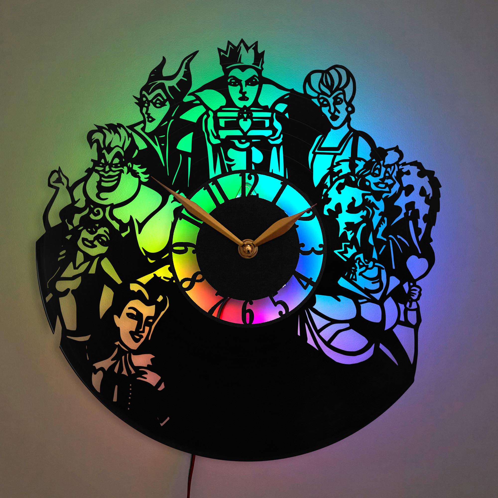 Villains Wall Clock, Villains Decor - Etsy