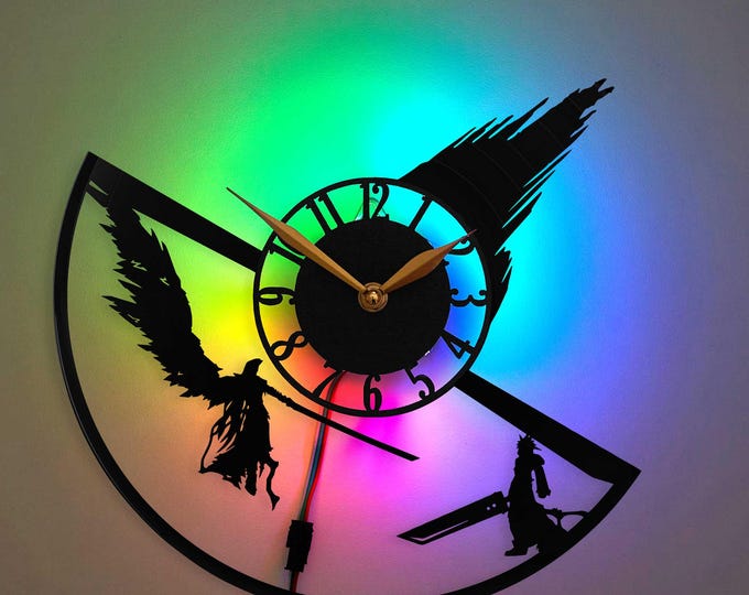 Gamer Clock With Led Light, Video Gaming Gifts, Game Room Wall Decor ...