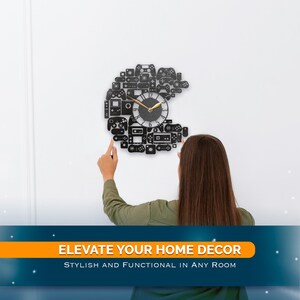 Gamer Clock With Led Light, Video Gaming Gifts, Game Room Wall Decor ...