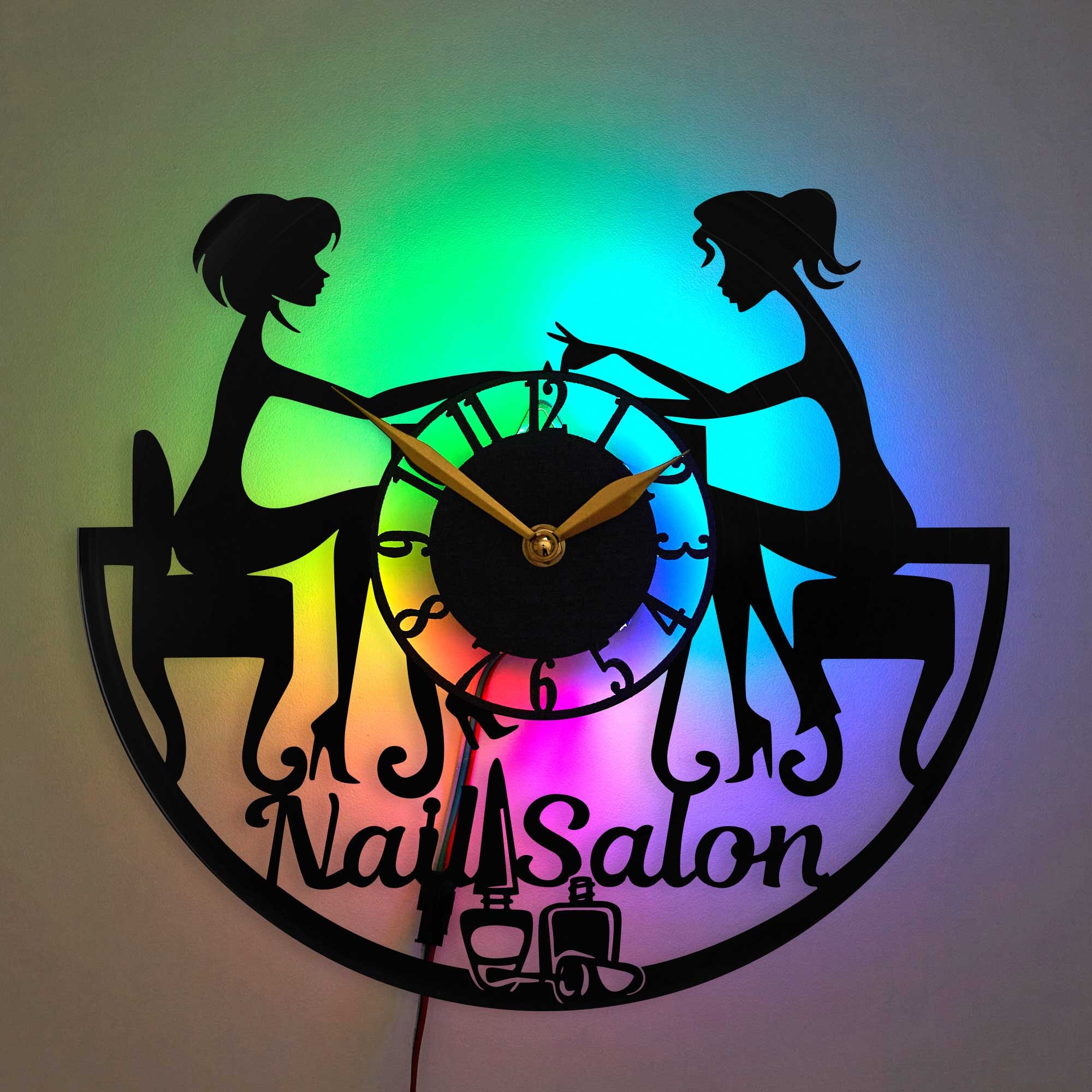 Nail Salon Wall Clock, Beauty Salon Clock - Etsy