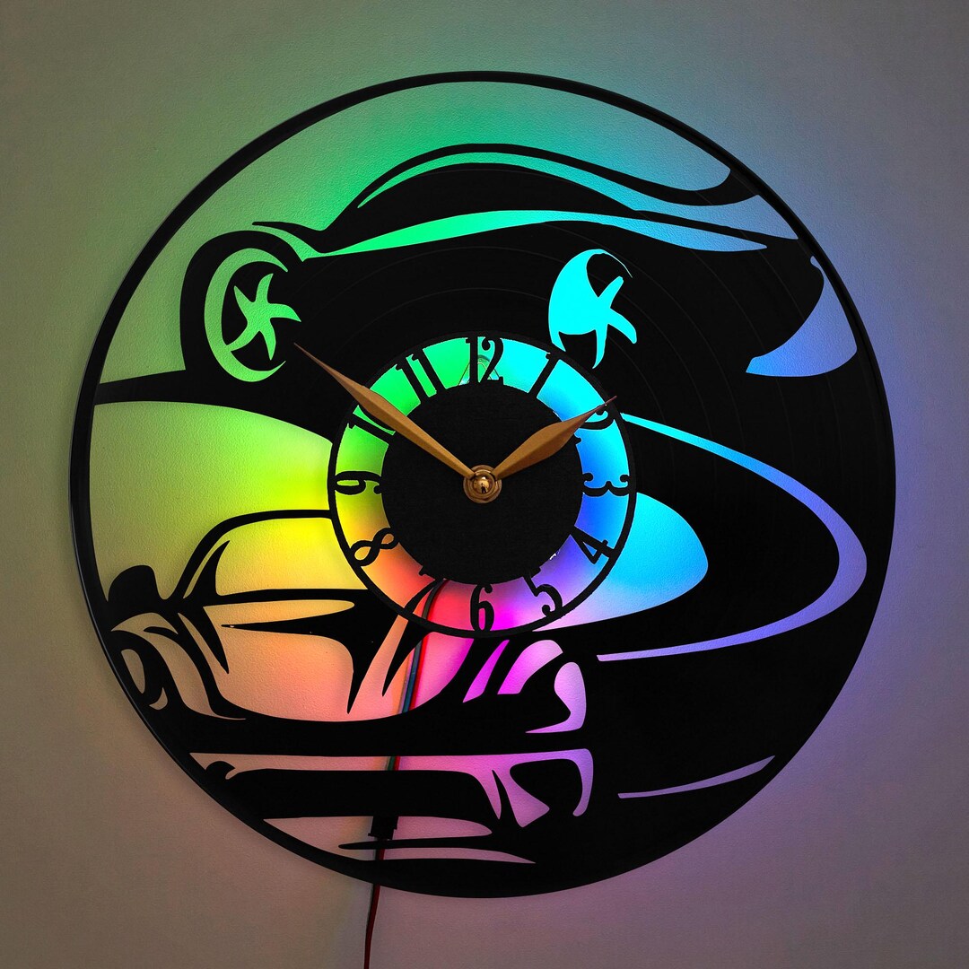 Racing Car Clock, Racing Car Gift - Etsy