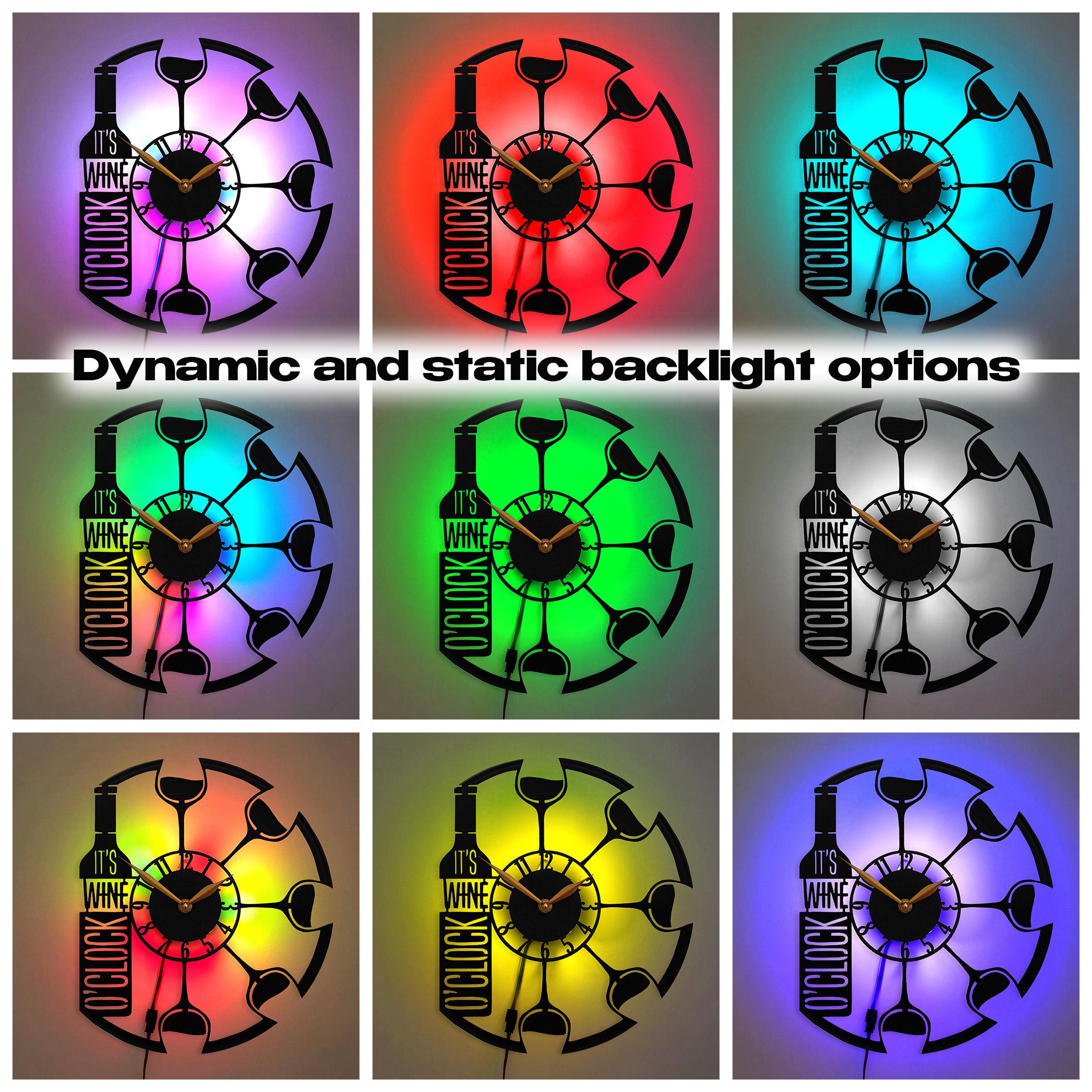 Gamer Clock With Led Light, Game Room Wall Decor for Boys Bedroom ...