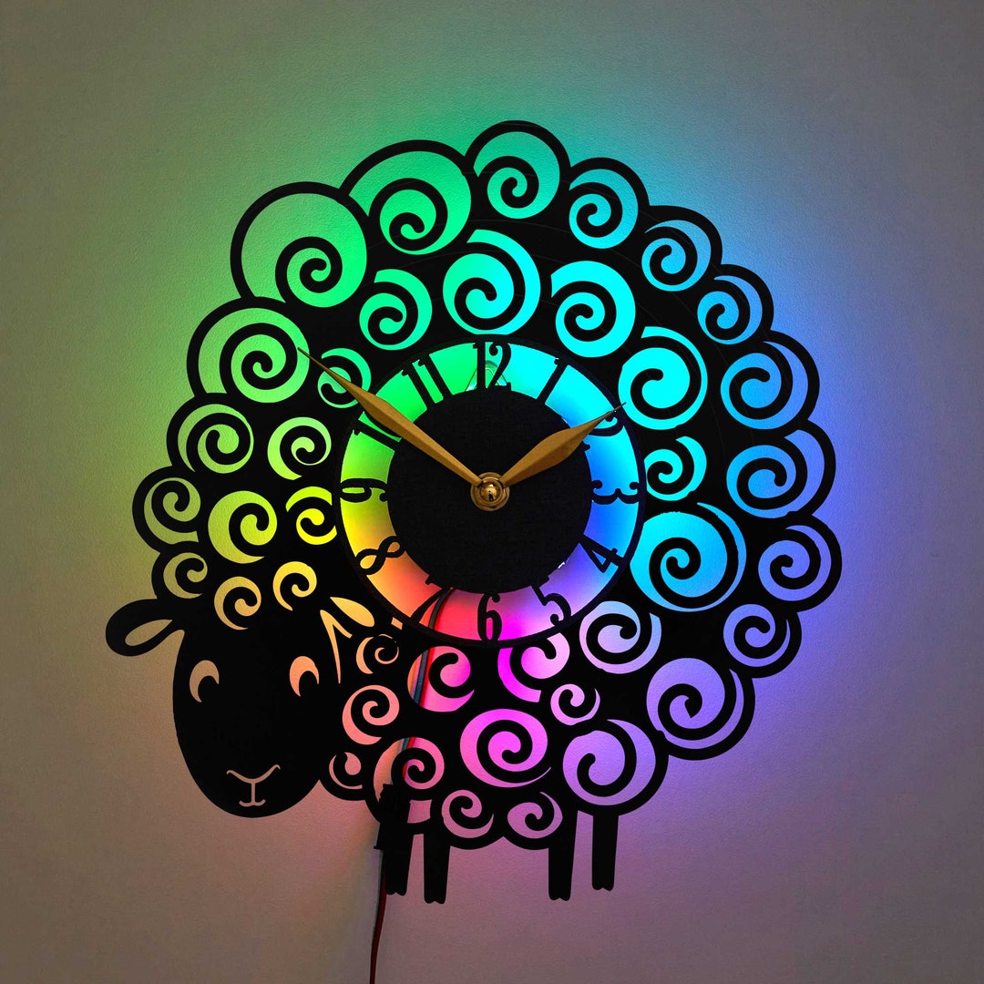 Sheep Clock, Sheep Decor, Sheep Gift - Etsy