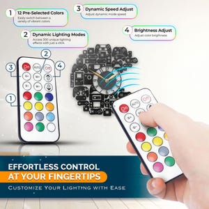 Gamer Clock With Led Light, Video Gaming Gifts, Game Room Wall Decor ...