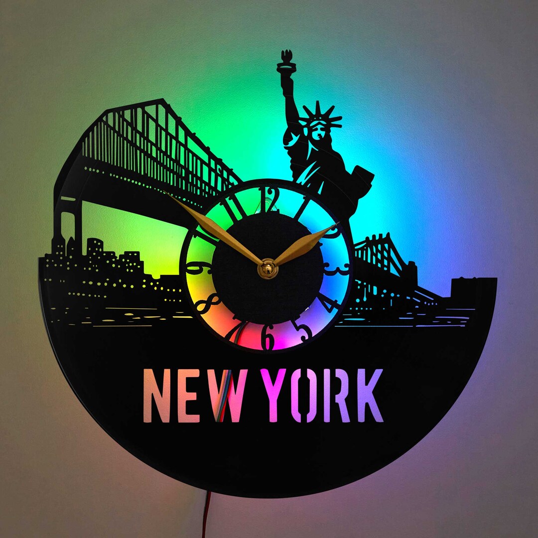 New York Clock, New York Wall Decor, New York Gift Idea, New York Lover ...