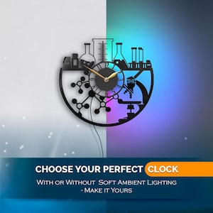Сhemistry Сlock, Science Gifts, Biology Wall Clock, Science Clock ...