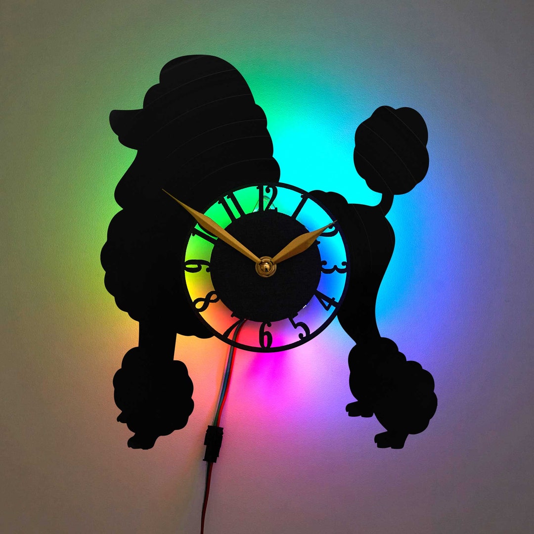 Poodle Wall Clock, Poodle Decor, Poodle Gift - Etsy