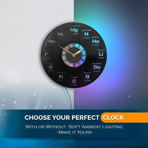 Periodic Table of Elements, Science Clock, Science Teacher Gift ...