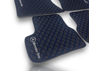 For Mercedes All Models Leather Car Mats Luxury Custom Floor Mats ...