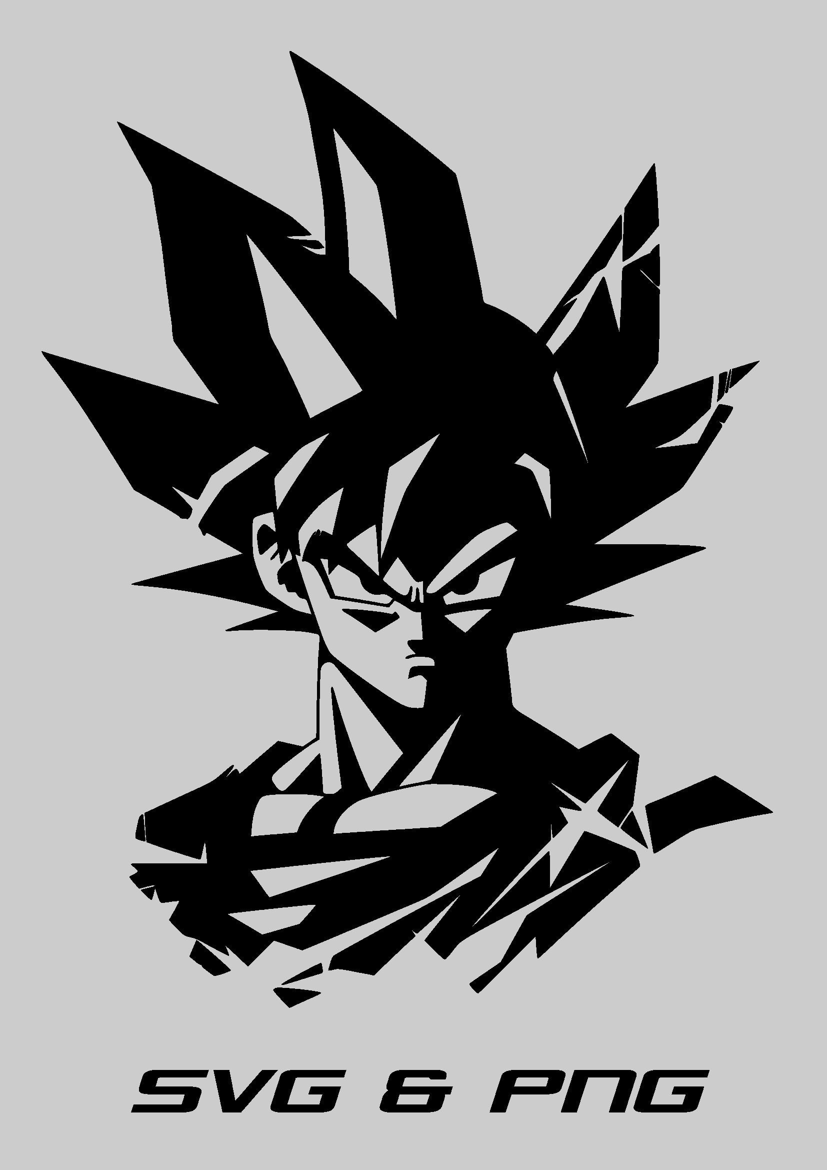 Goku Svg, Son Goku Svg, Silhouette Svg, Goku Clipart, Dragon Ball Svg, Dragon Ball Png - Etsy
