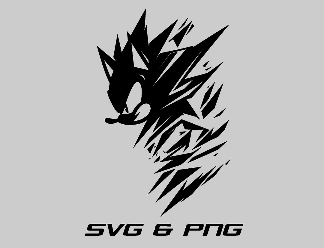 Sonic From Shards, Silhouette Svg, Sonic Clipart, Sonic Svg, Sonic Png ...
