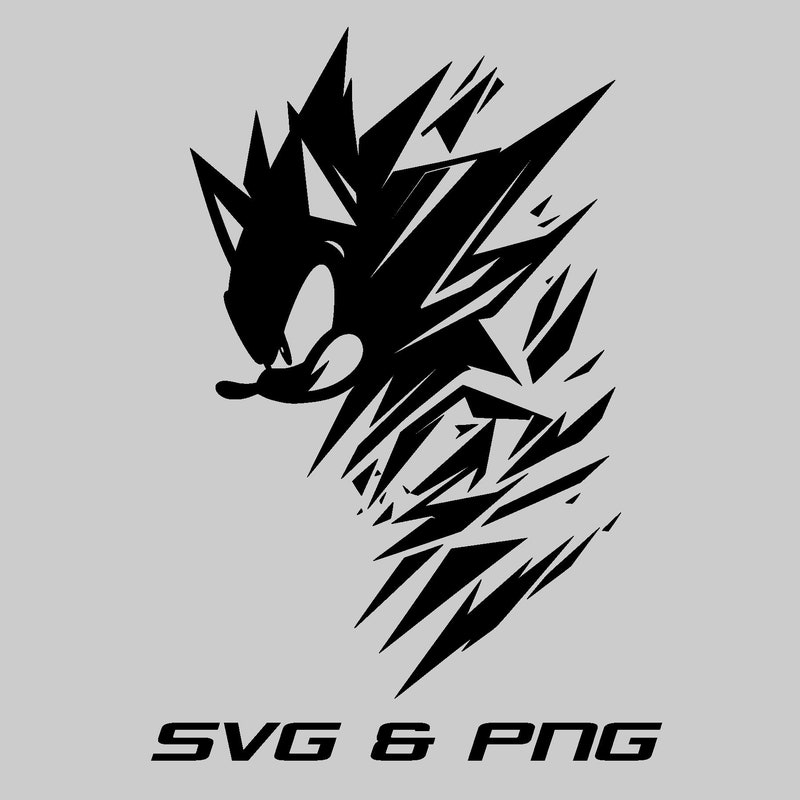 Sonic Silhouette - Etsy